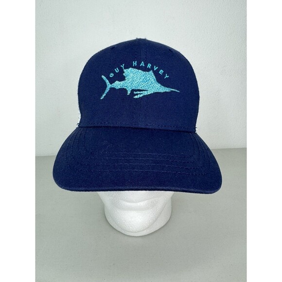 Guy Harvey | Accessories | Guy Harvey Mesh Trucker Cap Hat Embroidered ...